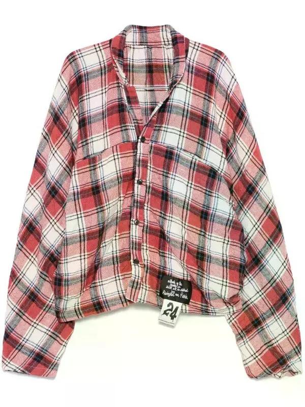 RRR123 Nazarene Plaid Shirt - Red
