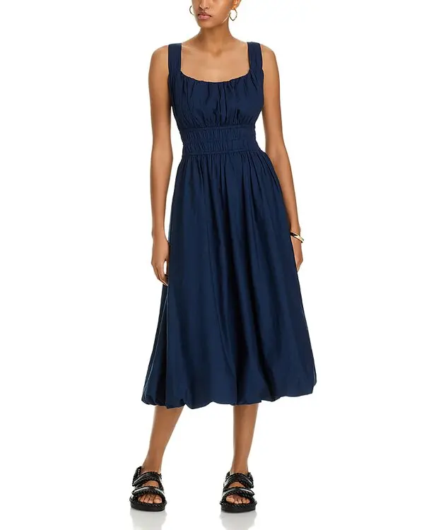 Sea Emmet Midi Bubble Dress - Navy