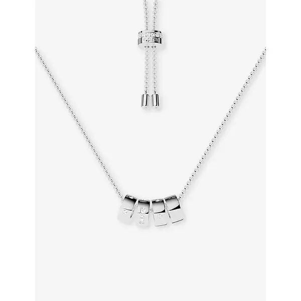 APM MONACO Love Morse Code Pendant Necklace - Silver