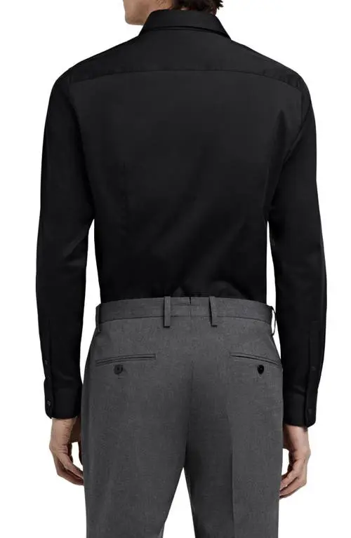 Mango Slim Fit Stretch Poplin Button-up Shirt