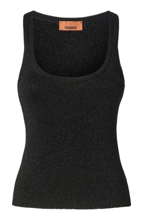 Missoni Viscose Lamé Tank Top - Black