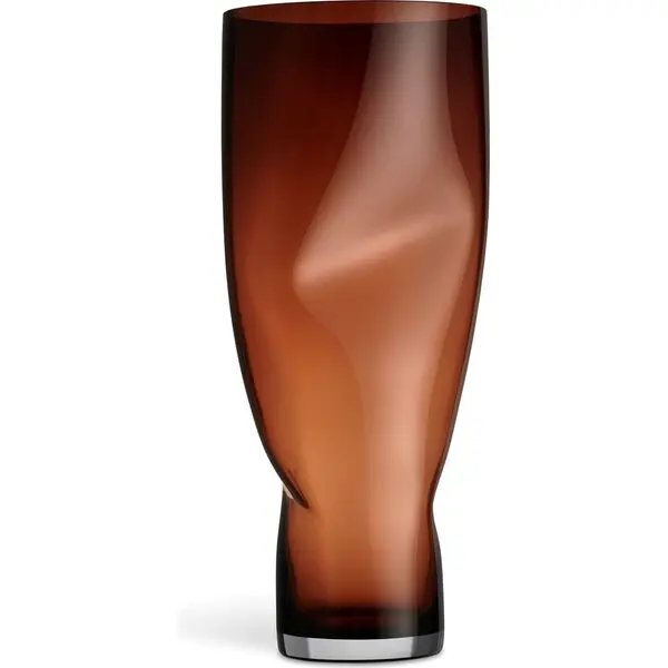 ORREFORS Squeeze Extra Large Vase - Brown