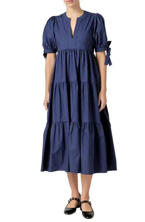 English Factory Tiered Midi Dress