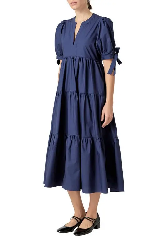 English Factory Tiered Midi Dress