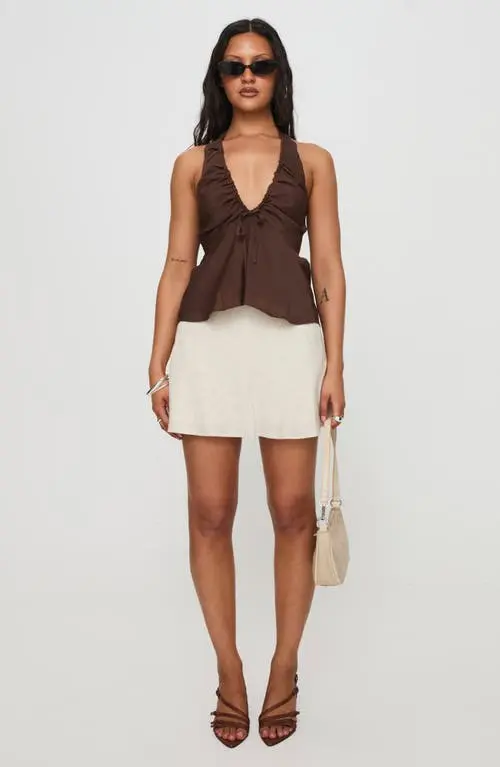 Princess Polly Gadot Ruched Halter Top