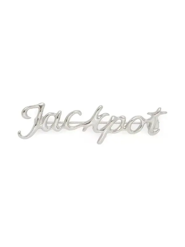 JIL SANDER Jackpot Brooch - Silver