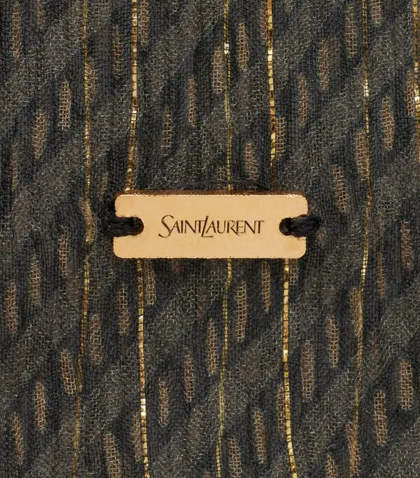 Saint Laurent Silk-blend Scarf