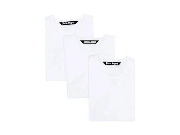 Palm Angels Essential Tripack T-shirt - White