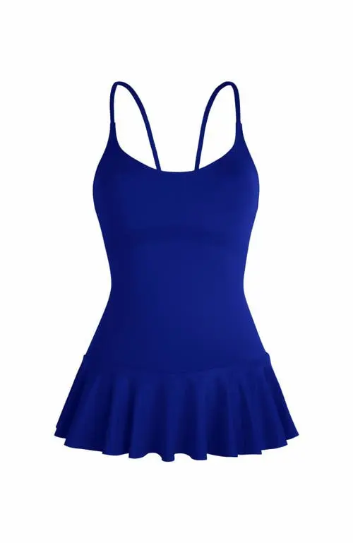 Vilebrequin Solid One-piece Swimsuit With Ruffle Skirt