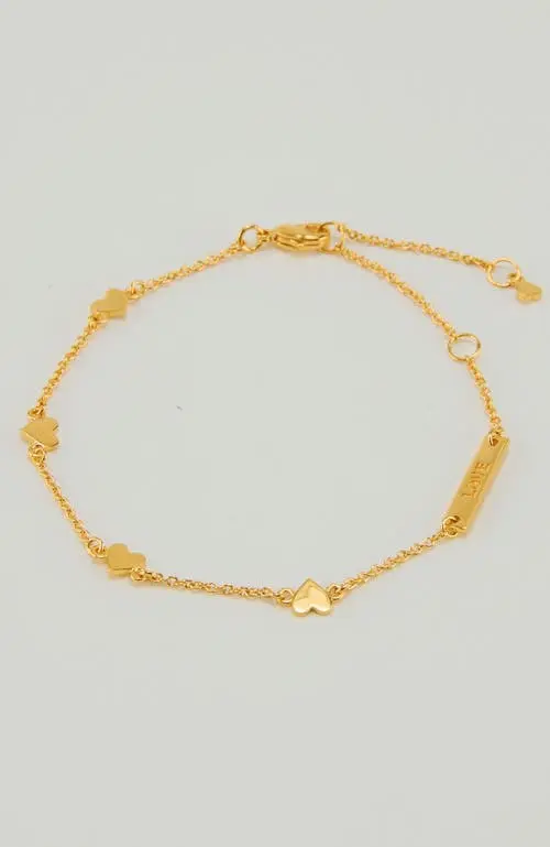 GWEN BELOTI Love Heart Charm Bracelet