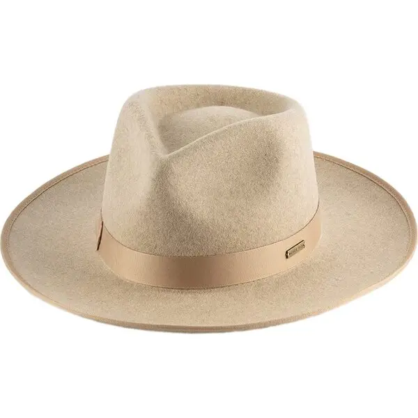 Gigi Pip Monroe Rancher Wool Fedora Hat - Oatmeal