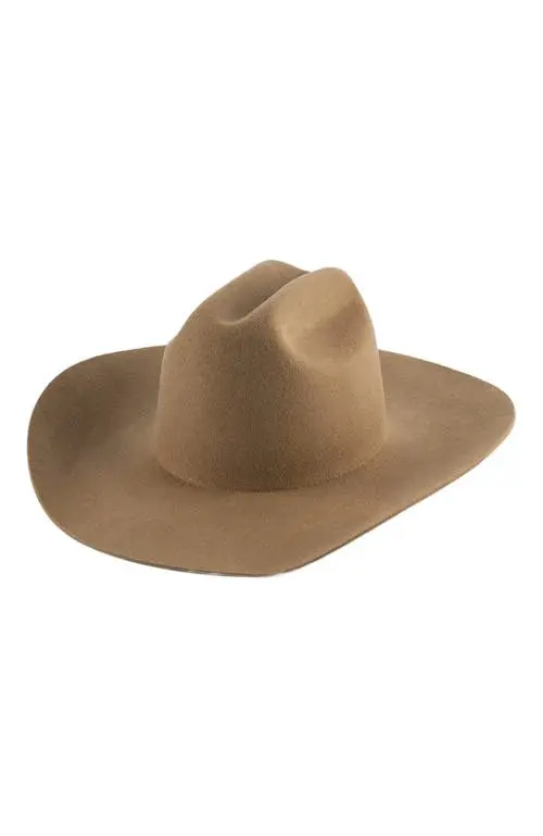 Gigi Pip Teddy Cattleman Hat - Brown
