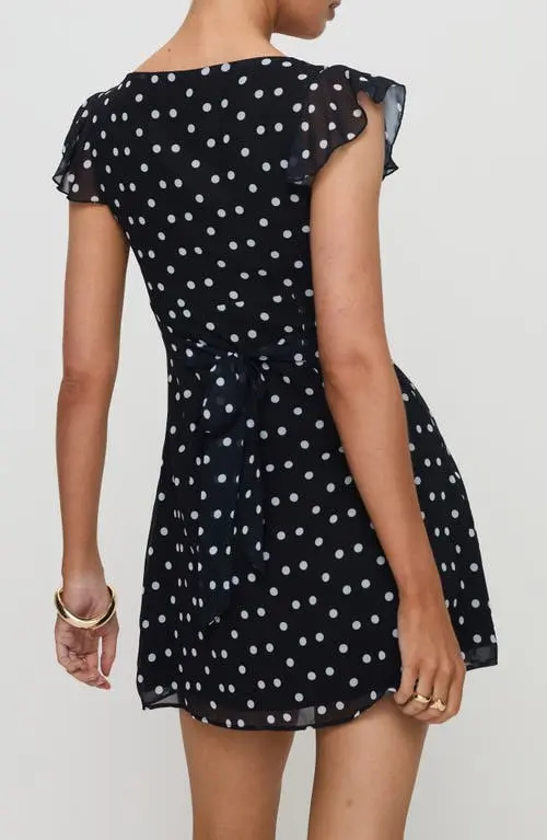 knee length dresses for ladies Nellie Mini Dress Yellow Polka Dot