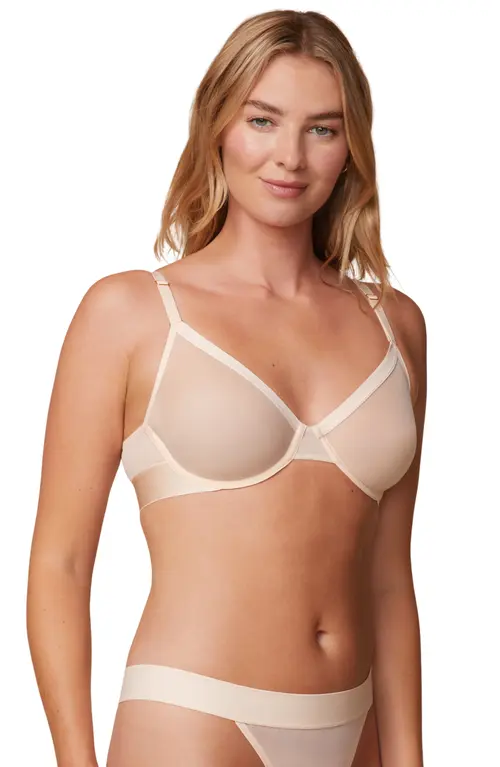HARPER WILDE Comfortmesh Plunge Bra - Pearl