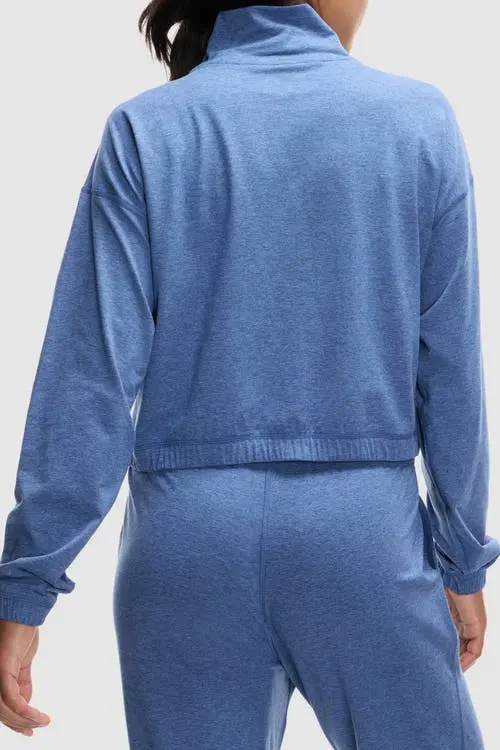 PELOTON Dreamblend Funnel Neck - Deep Cobalt