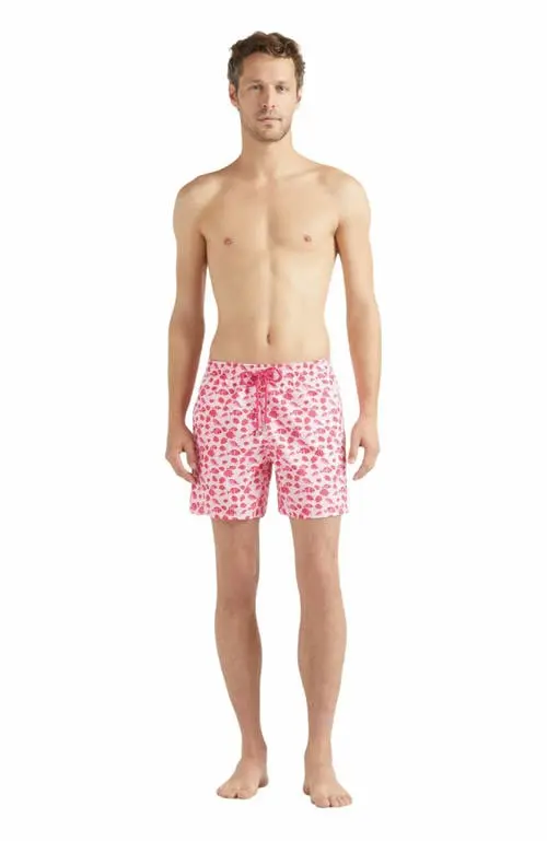 Vilebrequin Printed Swim Trunks - Pivoine