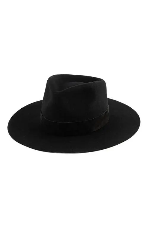 Gigi Pip Miller Fedora Hat - Black