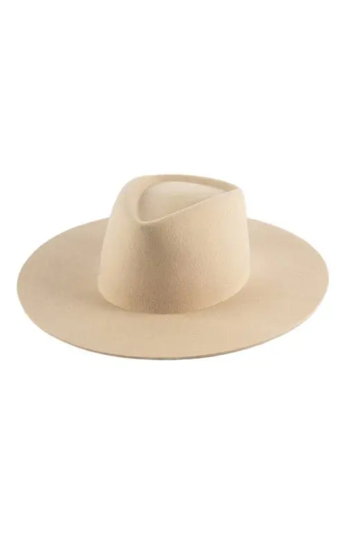 Gigi Pip Dakota Wide Brim Felt Hat - Cream