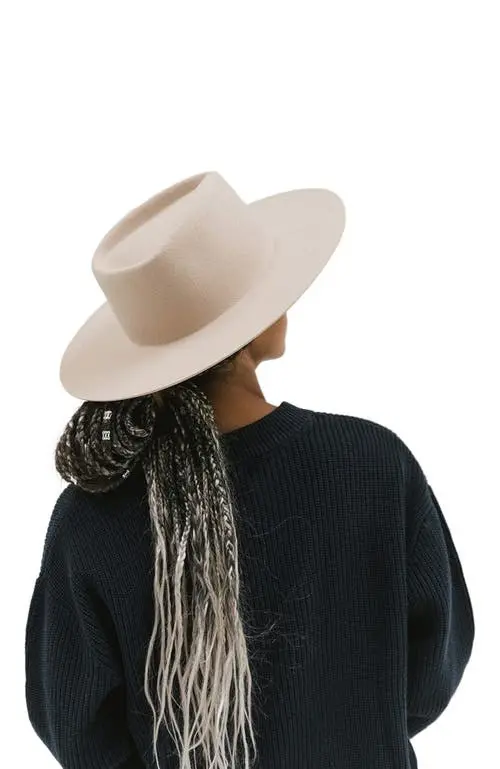 Gigi Pip Dakota Wide Brim Felt Hat - Cream