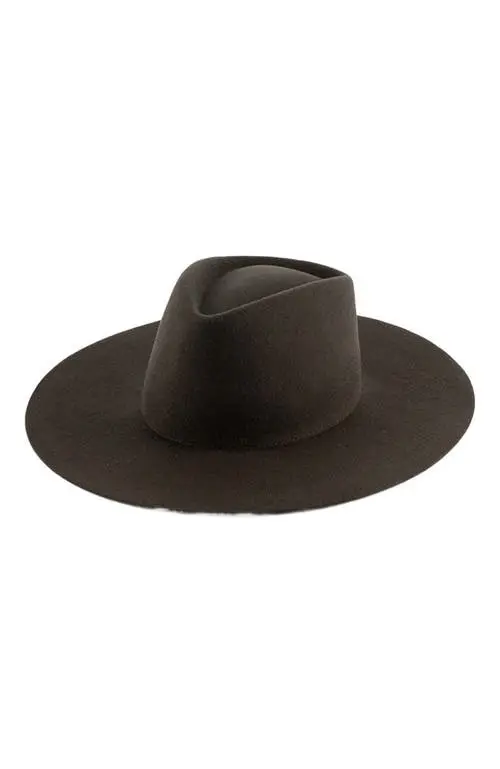 Gigi Pip Dakota Wide Brim Felt Hat - Dark Brown