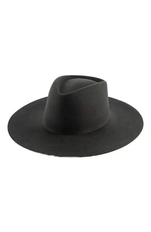 Gigi Pip Dakota Wide Brim Felt Hat - Dark Grey