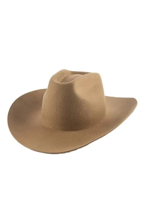 Gigi Pip Lane Brick Top Western Hat - Brown