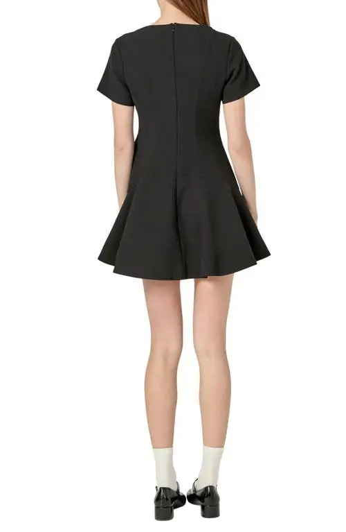 English Factory Flare Mini Dress