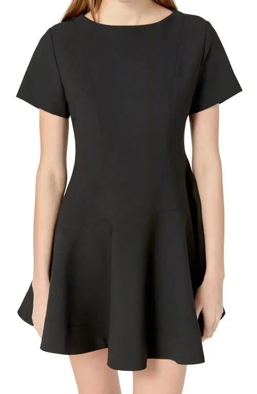 English Factory Flare Mini Dress