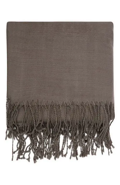 ETTITUDE Clean Lyocell Throw Blanket - Graphite
