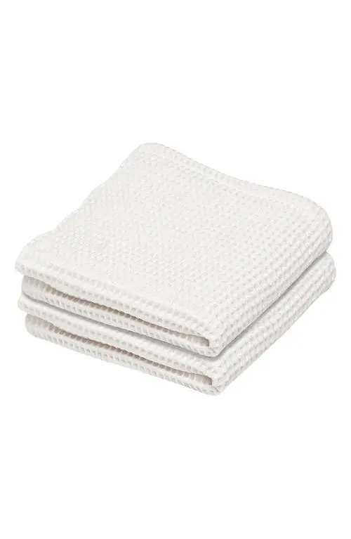 ETTITUDE Set Of 2 Waffle Dish Towels - Cloud