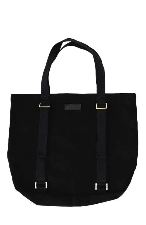Gigi Pip Canvas Hat Tote - Black