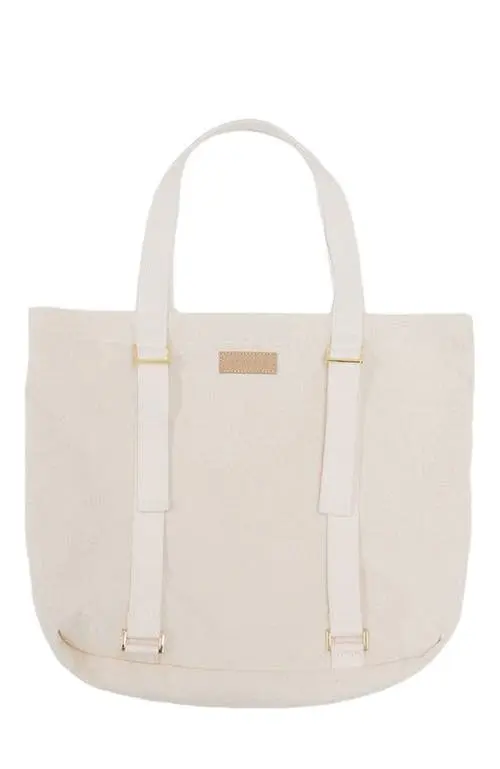 Gigi Pip Canvas Hat Tote - Natural