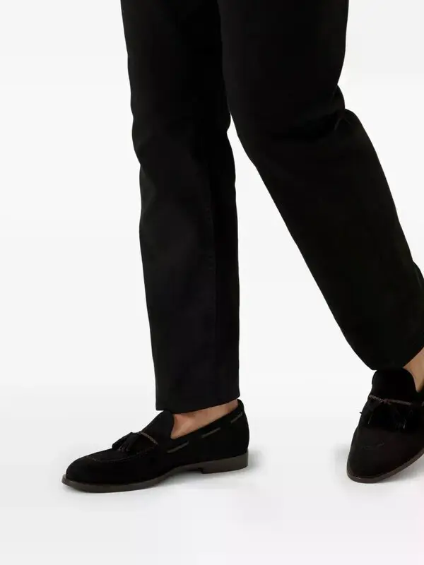 Brunello Cucinelli Suede Loafers - Black