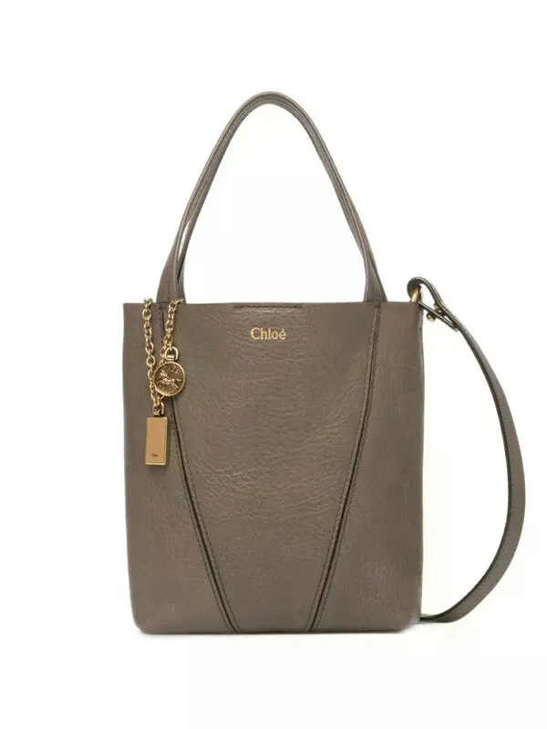 Chloé Small Spin Tote Bag - Brown