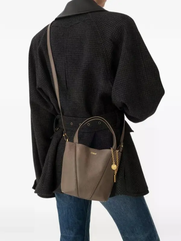 Chloé Small Spin Tote Bag - Brown