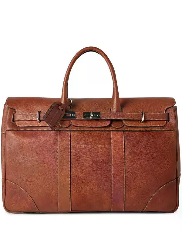 Brunello Cucinelli Country Luggage Bag - Brown