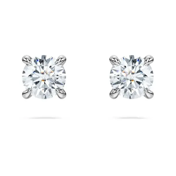 SWAROVSKI 14k Gold Diamond Earrings - White
