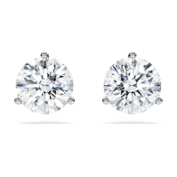 SWAROVSKI 14k Gold Diamond Earrings - White