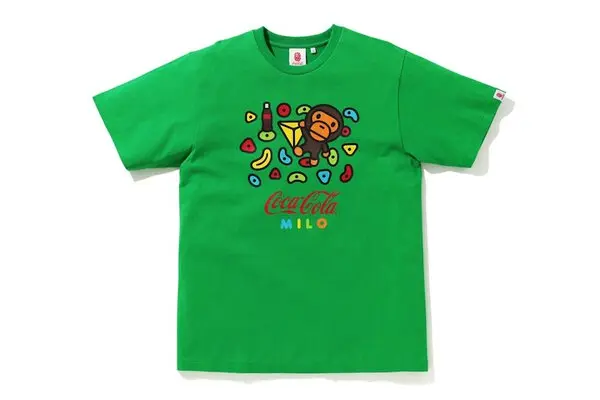 A BATHING APE X Coca Cola Milo Sport Climbing Tee Shirt - Green