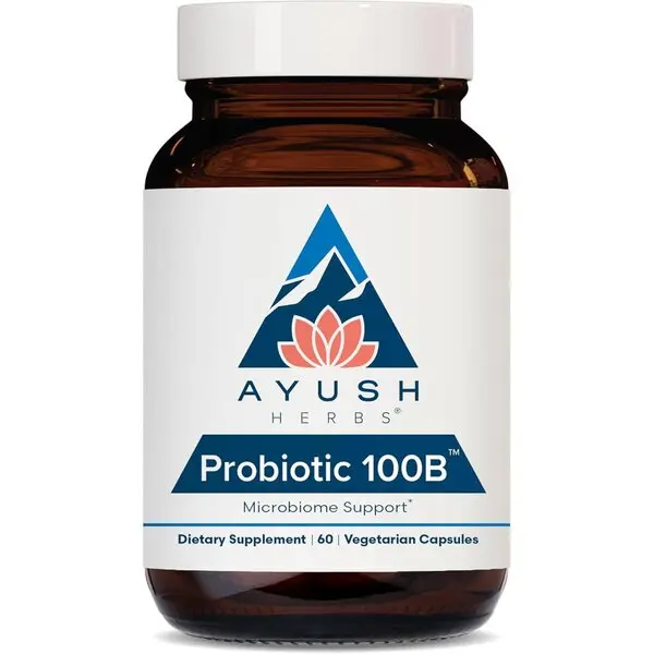 AYUSH HERBS Probiotic 100b 60 Capsules - One-color