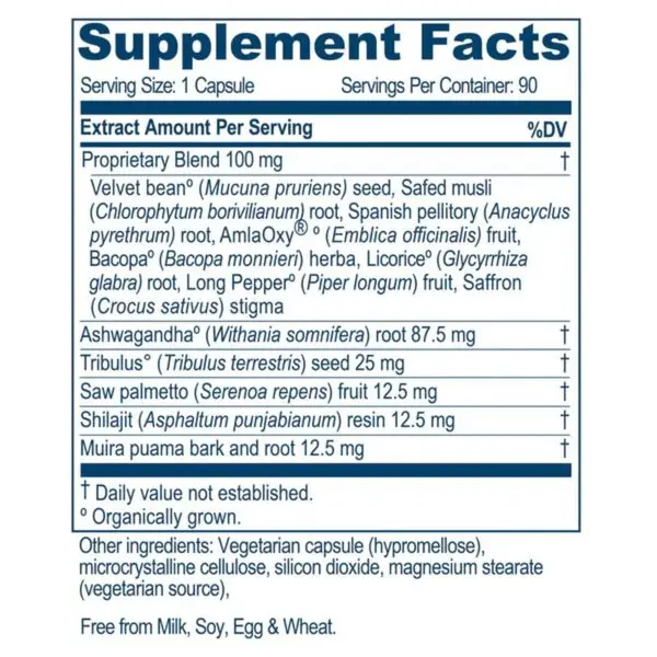 AYUSH HERBS Ayu-test 90 Capsules