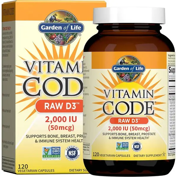 GARDEN OF LIFE Vitamin Code Raw D3 2000iu - One-color