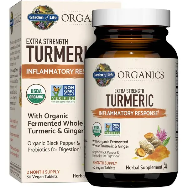 GARDEN OF LIFE Mykind Organics Extra Strength Turmeric Inflammatory Response - One-color