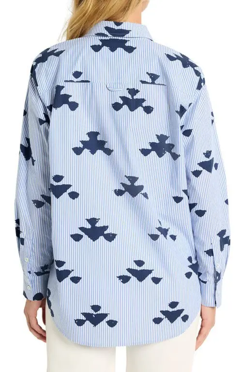 NIC+ZOE Stamped Stripe Button-up Shirt