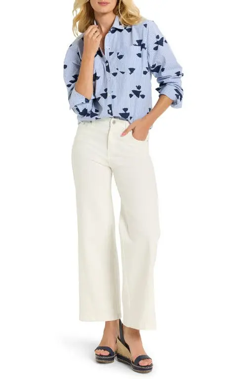 NIC+ZOE Stamped Stripe Button-up Shirt