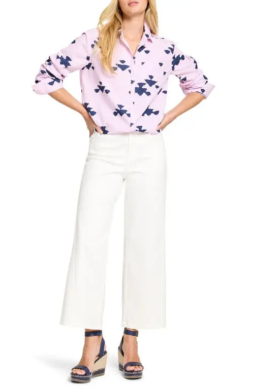 NIC+ZOE Stamped Stripe Button-up Shirt