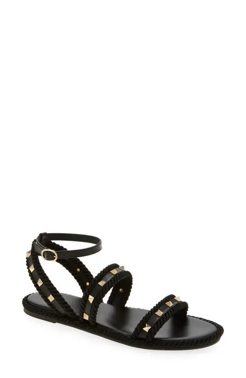 Studded Sandals Zara Tied Leather Flat Sandals Valentino Garavani