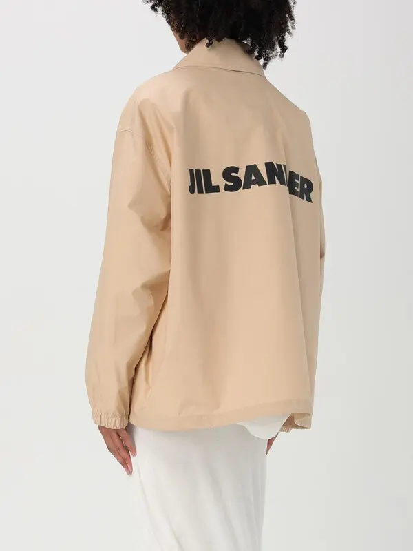 JIL SANDER Jacket With Logo Detail - Beige
