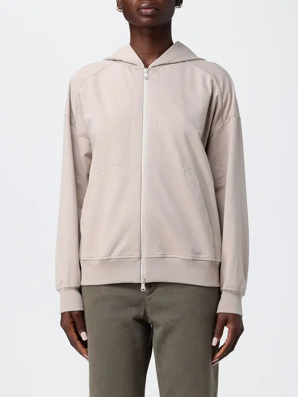 Brunello Cucinelli Full Zip Hoodie - Beige