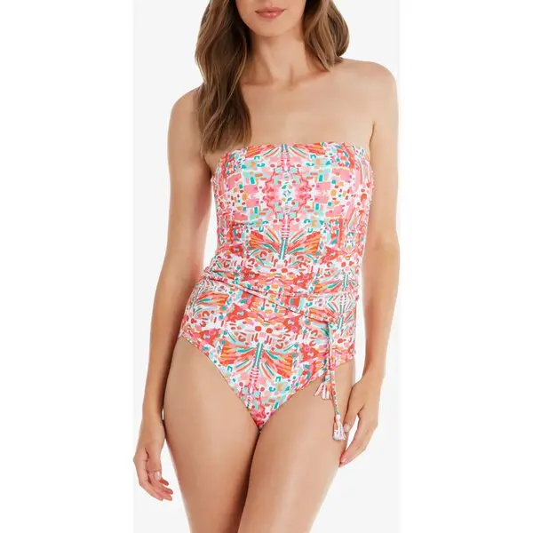 Helen Jon Tassel Belt Bandeau One-piece - Jungle De Rio